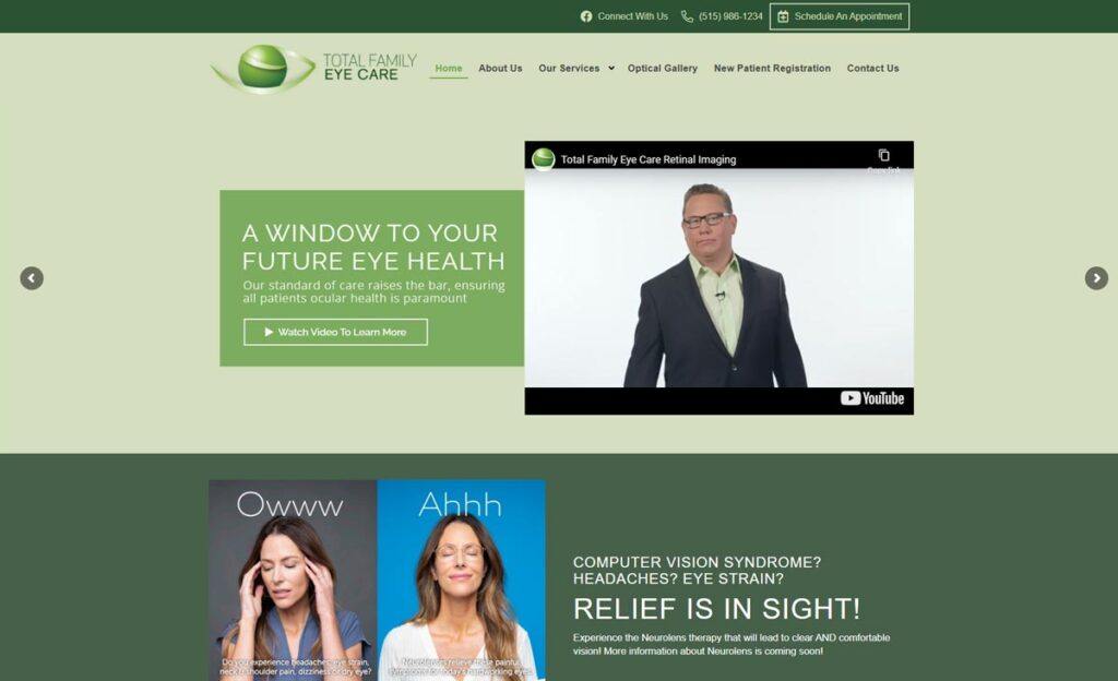 Web Design Project: Total Family Eye Care